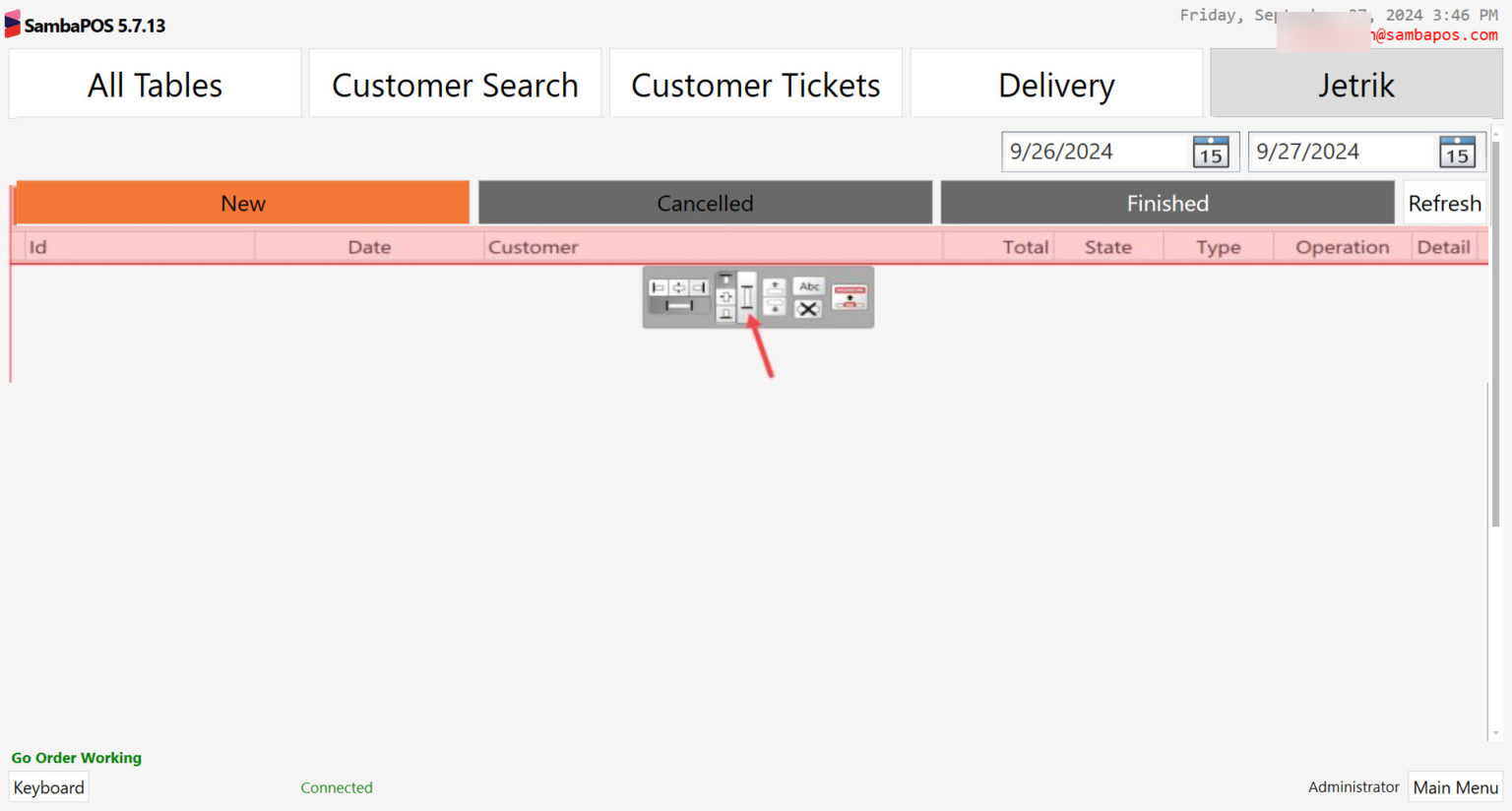 6.25. How to Integrate SambaPOS With Jetrik? – SambaPOS Knowledgebase