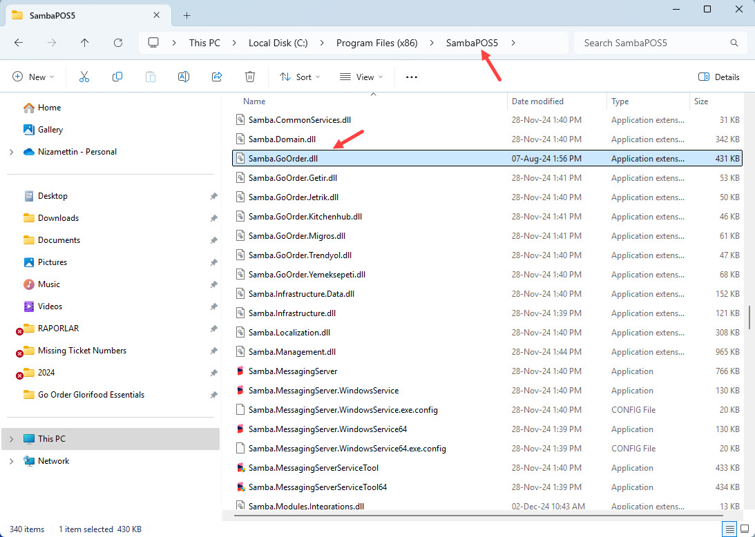 6.29. Go Order GloriaFood Integration – SambaPOS Knowledgebase