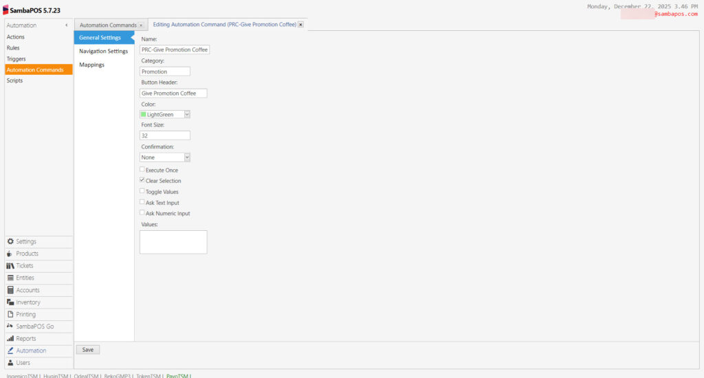 4.102. How to Give 1 Free Coffee For 5 Coffees? – SambaPOS Knowledgebase